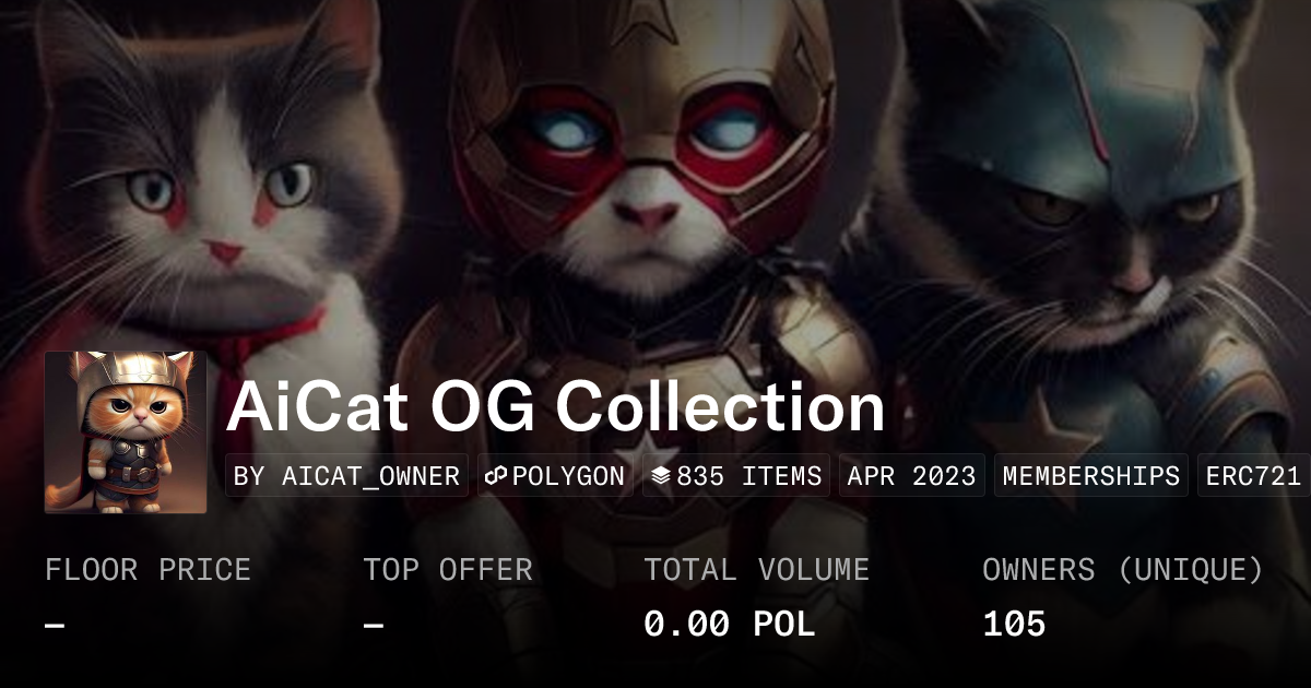 AiCat OG Collection - Collection | OpenSea