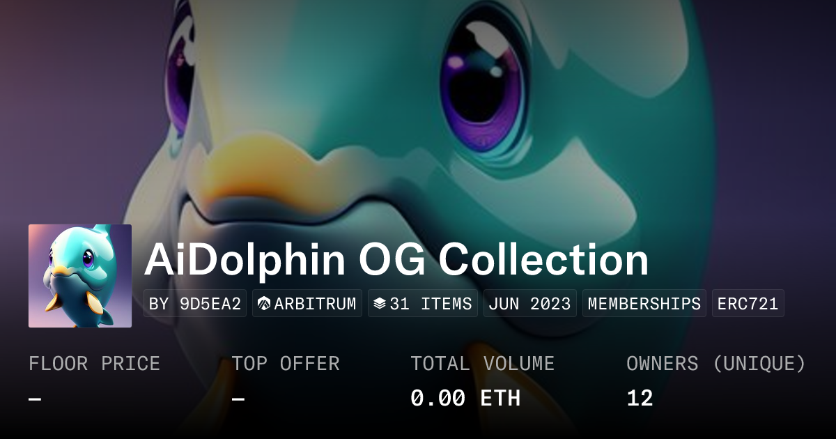 AiDolphin OG Collection - Collection | OpenSea