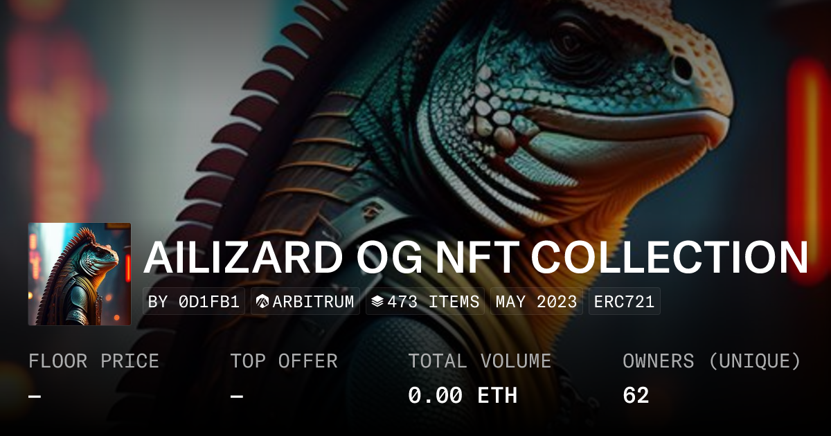 AILIZARD OG NFT COLLECTION - Collection | OpenSea