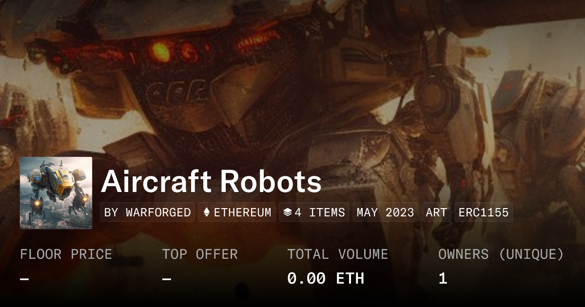 Aircraft Robots - Collection | OpenSea