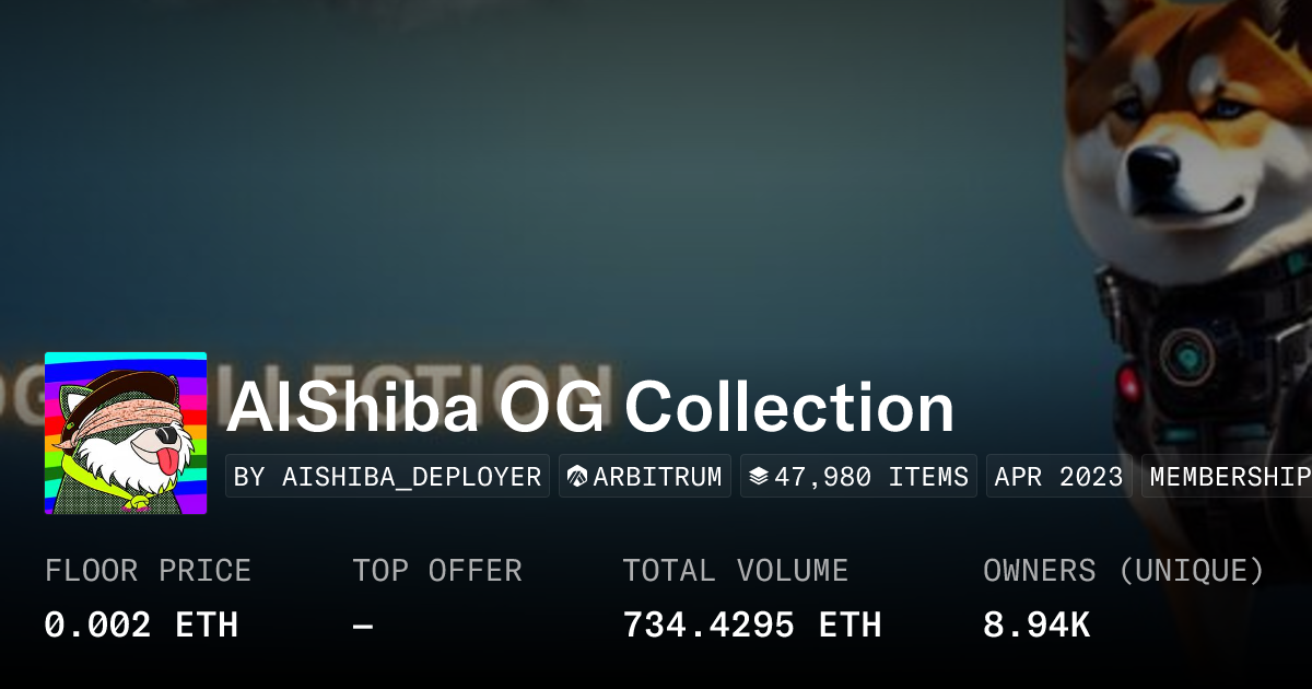 AIShiba OG Collection 0.0005 ETH - Collection | OpenSea