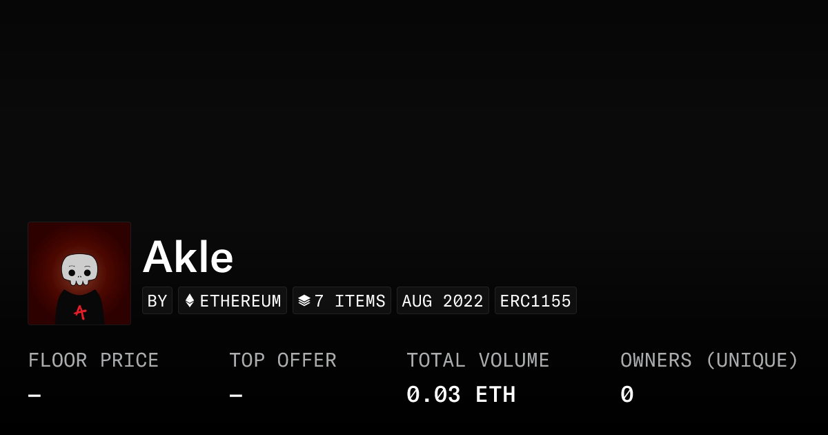 Akle - Collection | OpenSea
