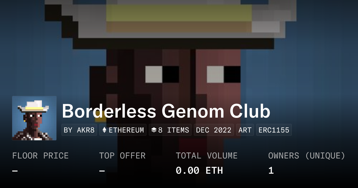 Borderless Genom Club - Collection | OpenSea