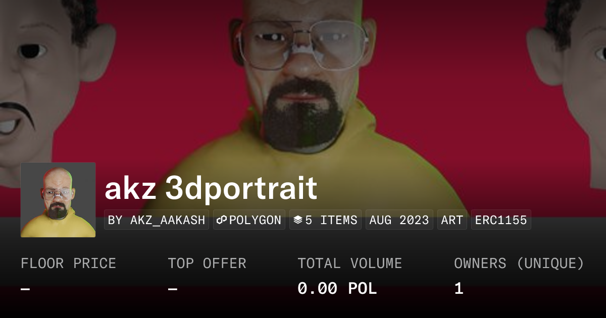 akz 3dportrait - Collection | OpenSea