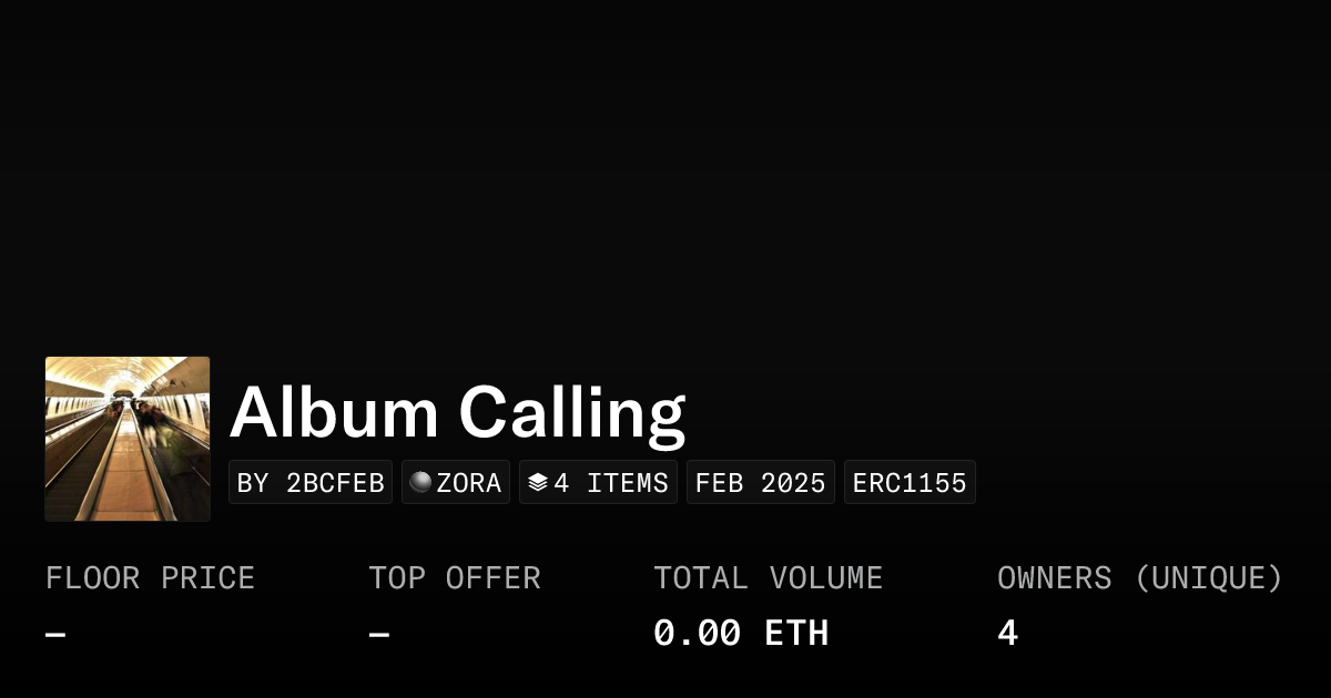 Album Calling - Collection | OpenSea