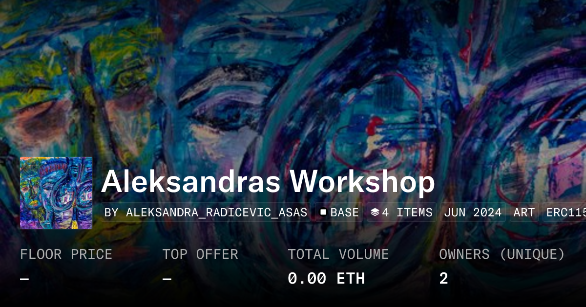 Aleksandras Workshop - Collection | OpenSea