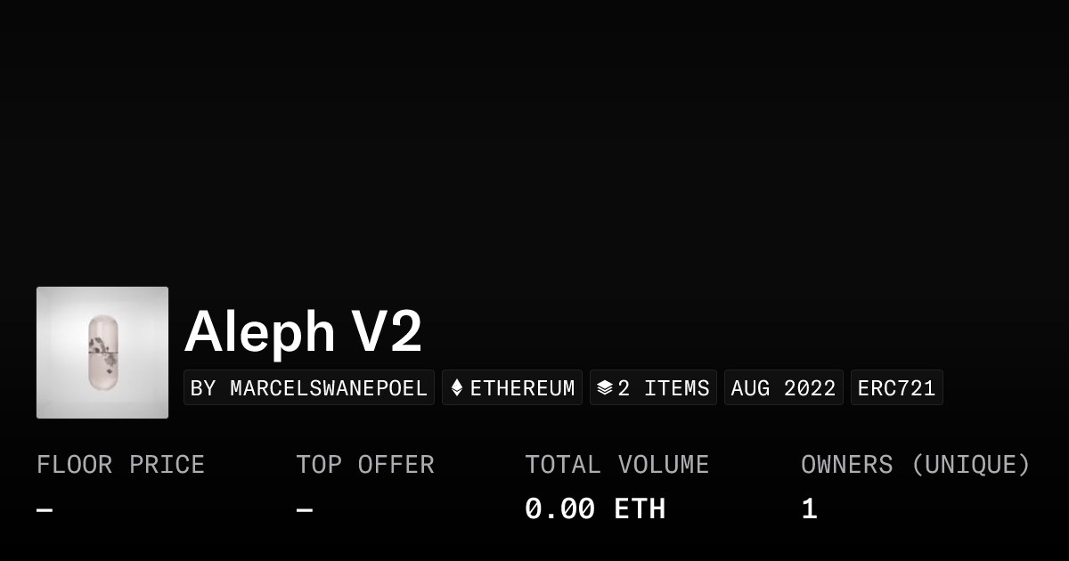 Aleph V2 - Collection | OpenSea