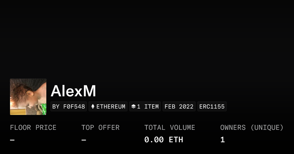 AlexM - Collection | OpenSea