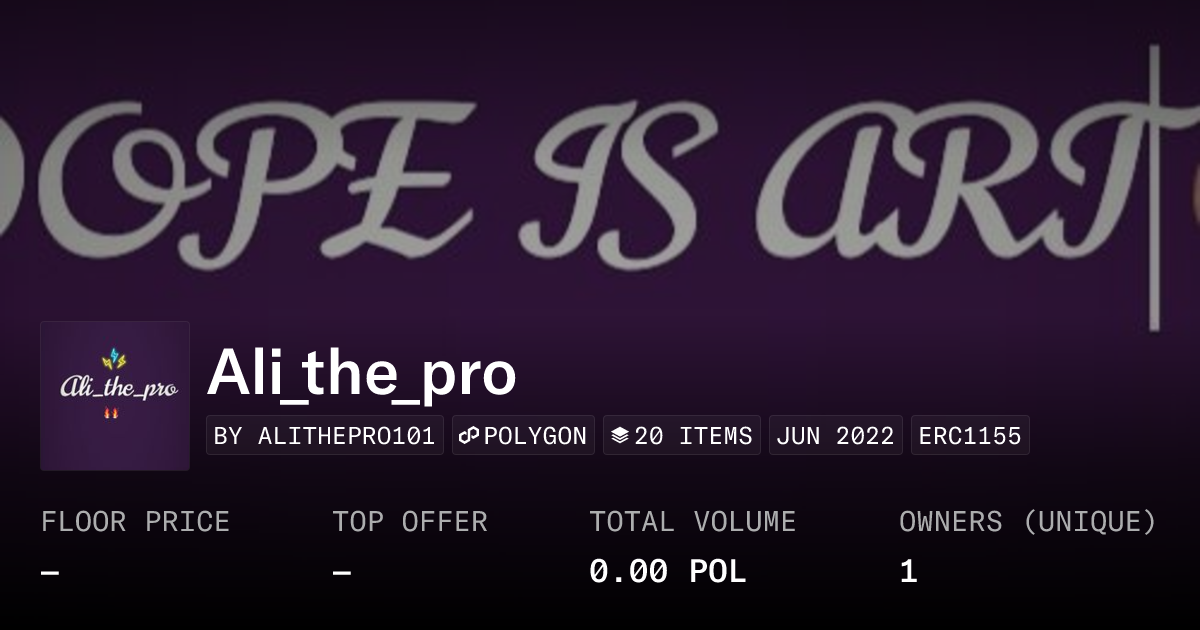 Ali_the_pro - Collection | OpenSea