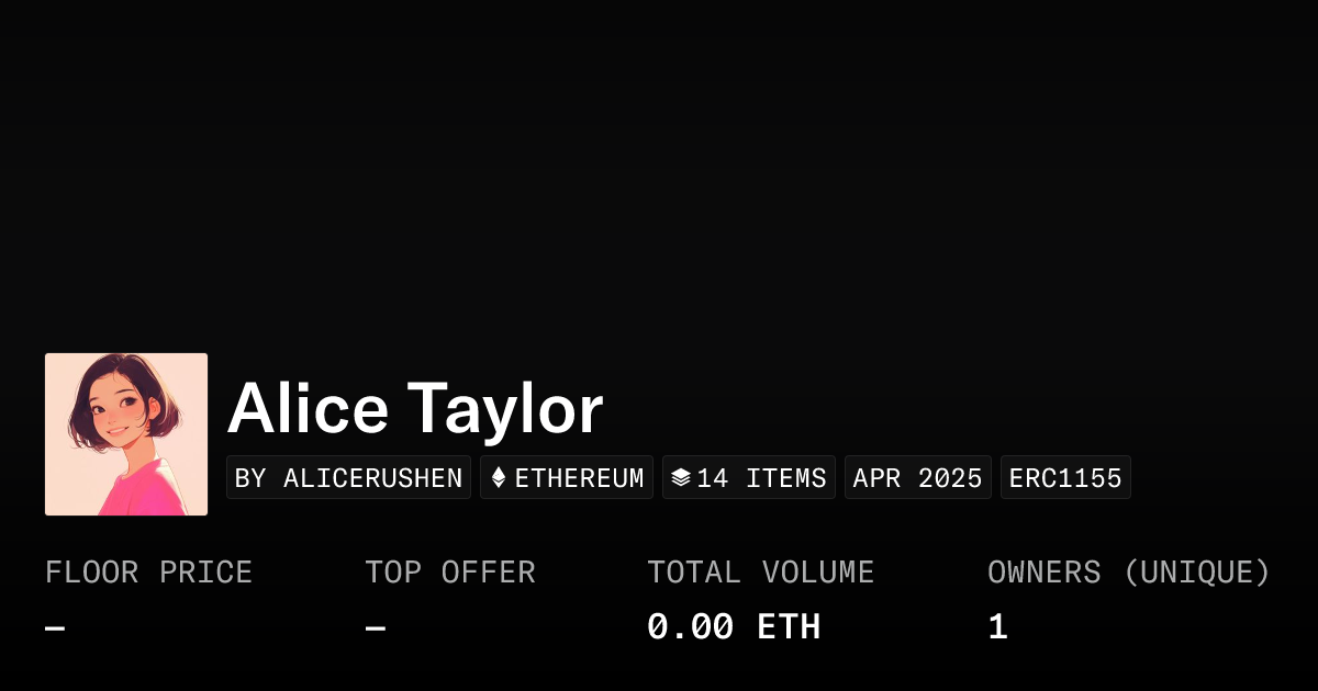 Alice Taylor - Collection | OpenSea