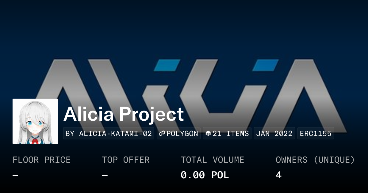 Alicia Project - Collection | OpenSea