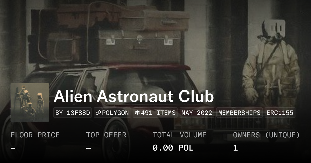 Alien Astronaut Club - Collection | OpenSea