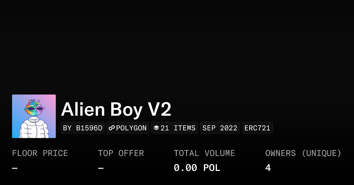 Alien Boy V2 - Collection | OpenSea