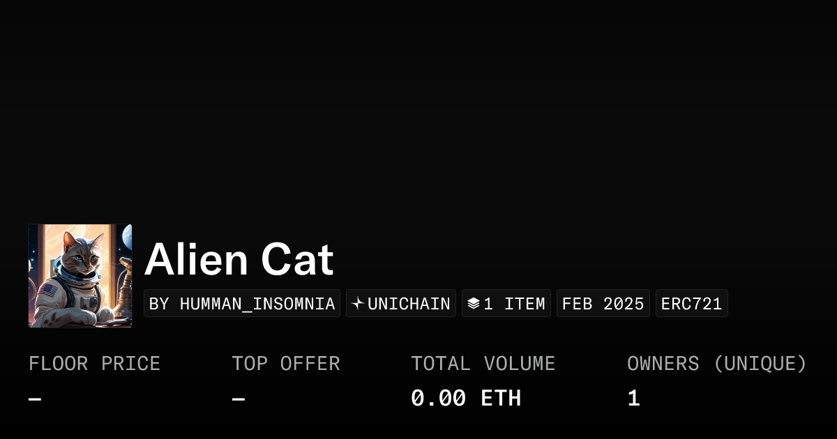 Alien Cat - Collection | OpenSea