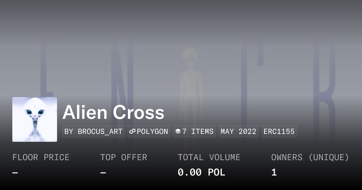 Alien Cross - Collection | OpenSea