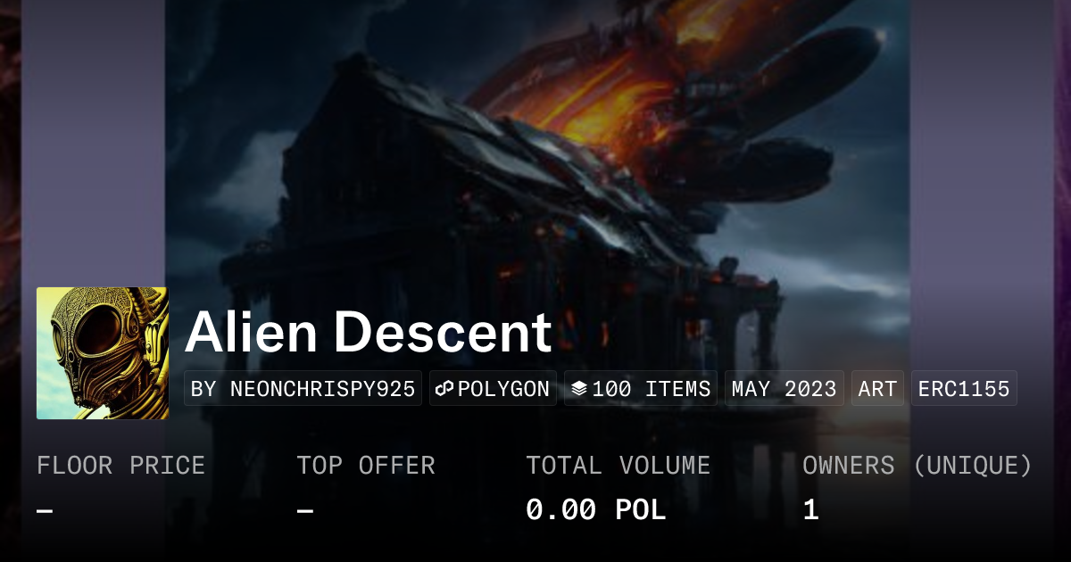 Alien Descent - Collection | OpenSea