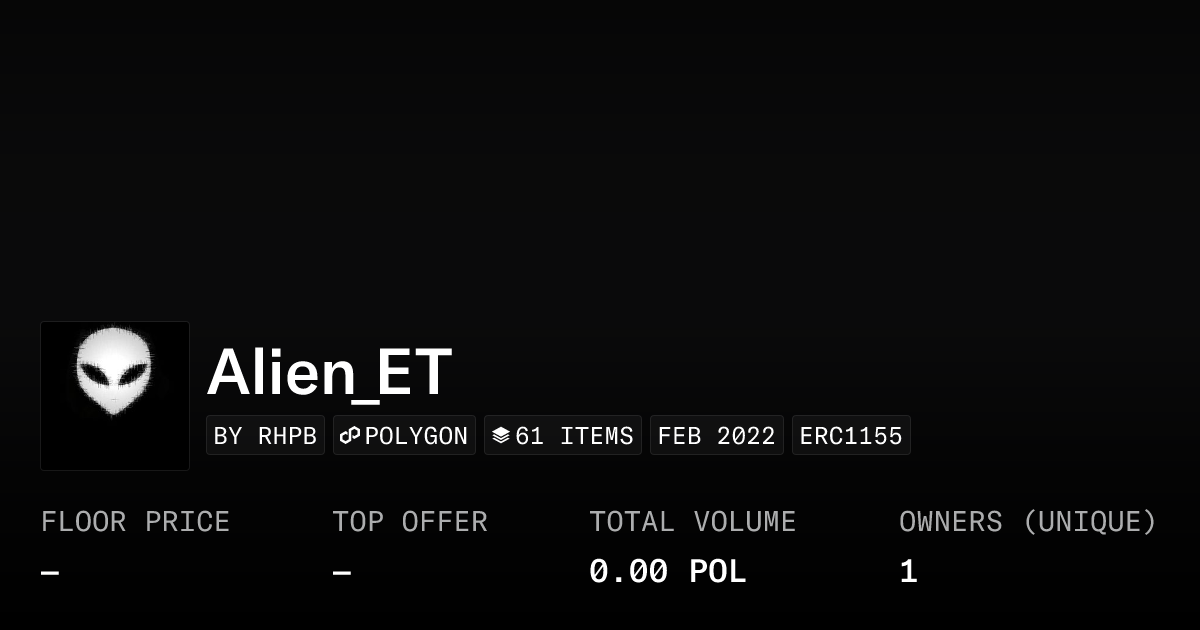 Alien_ET - Collection | OpenSea