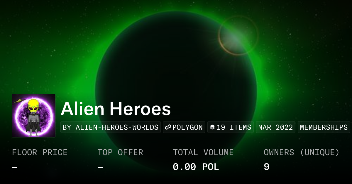 Alien Heroes - Collection | OpenSea