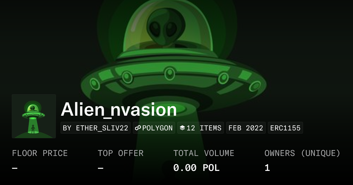 Alien_nvasion - Collection | OpenSea