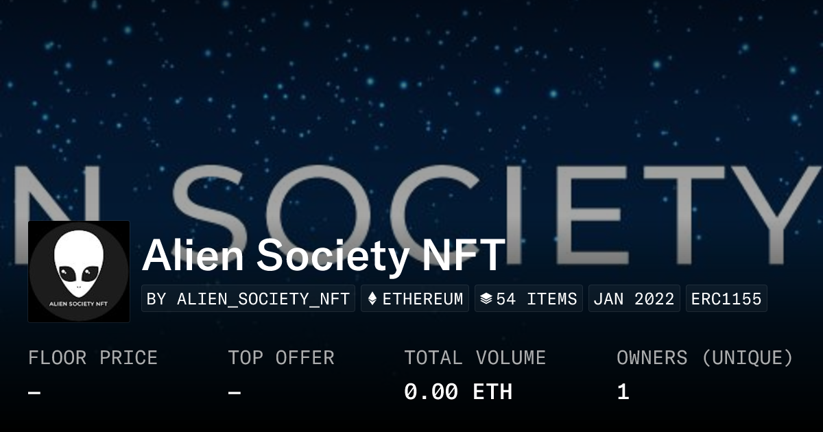 Alien Society NFT - Collection | OpenSea