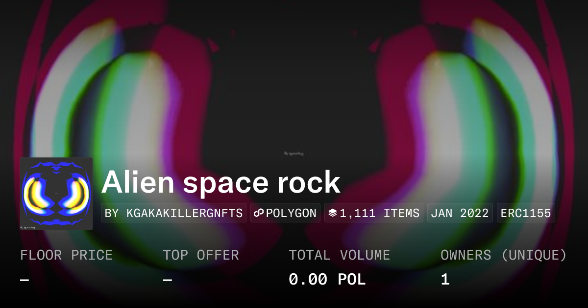 Alien space rock - Collection | OpenSea