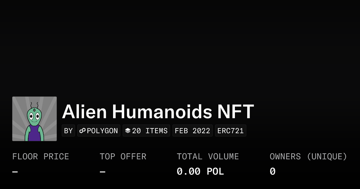 Alien Humanoids NFT - Collection | OpenSea