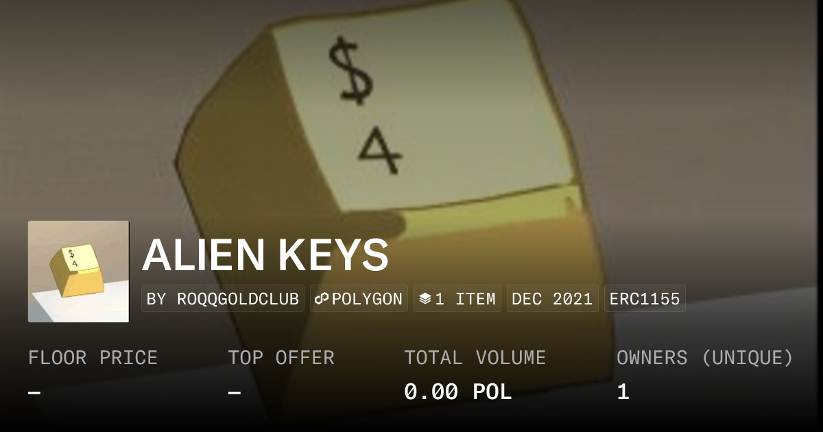 ALIEN KEYS - Collection | OpenSea