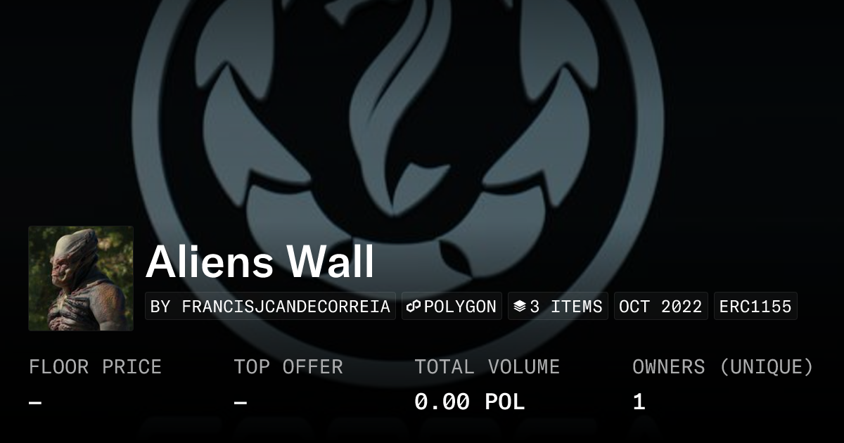 Aliens Wall - Collection | OpenSea