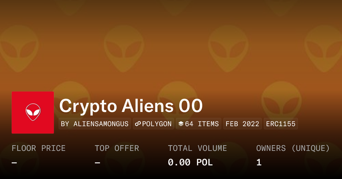 Crypto Aliens 00 - Collection | OpenSea