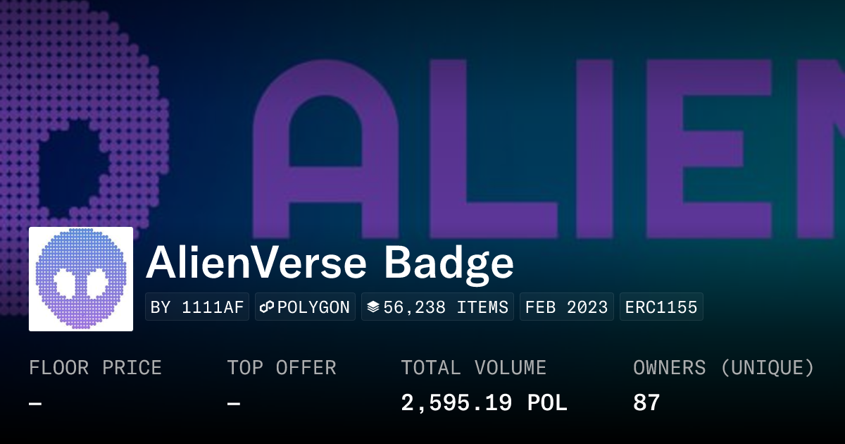 AlienVerse Badge - Collection | OpenSea