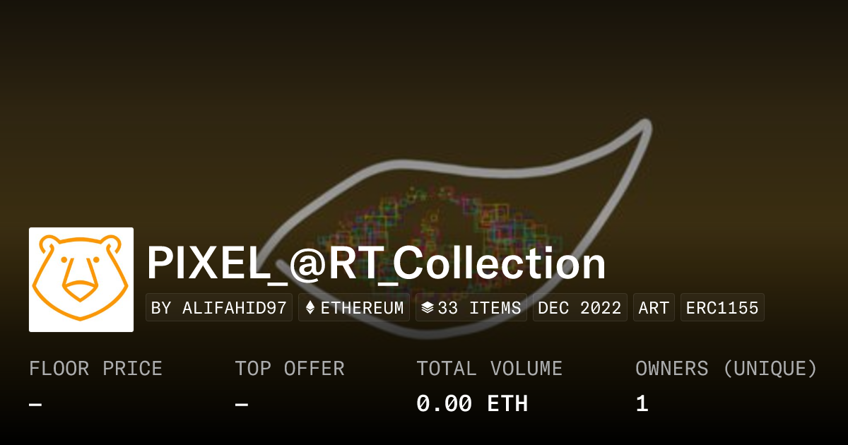 PIXEL_@RT_Collection - Collection | OpenSea