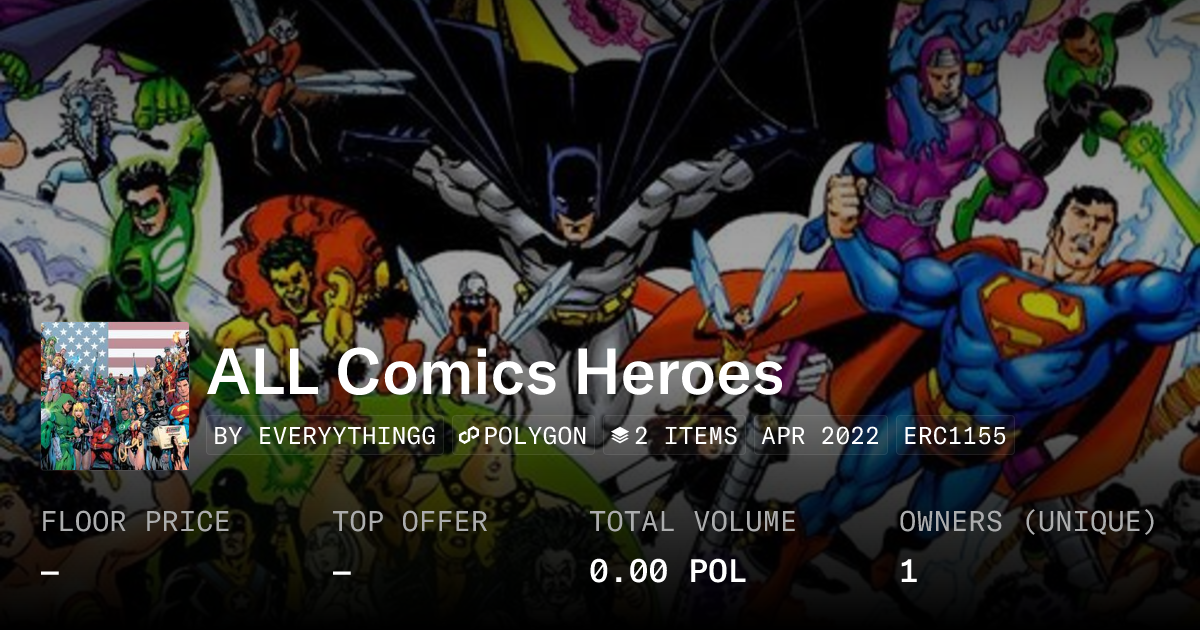 ALL Comics Heroes - Collection | OpenSea