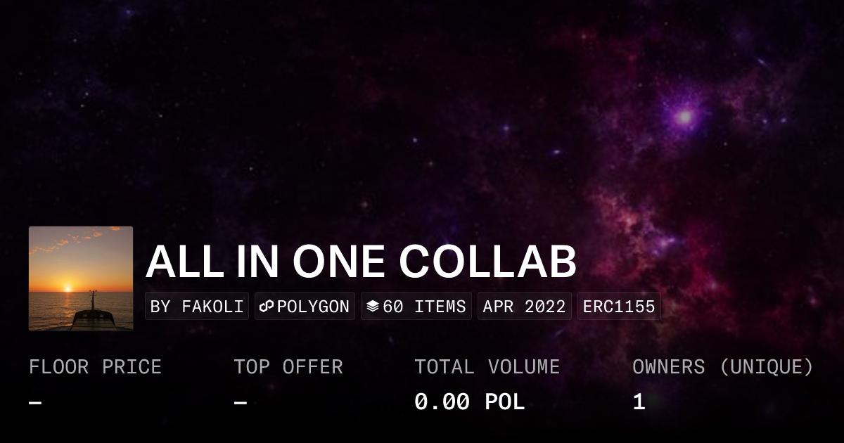 ALL IN ONE COLLAB - Collection | OpenSea