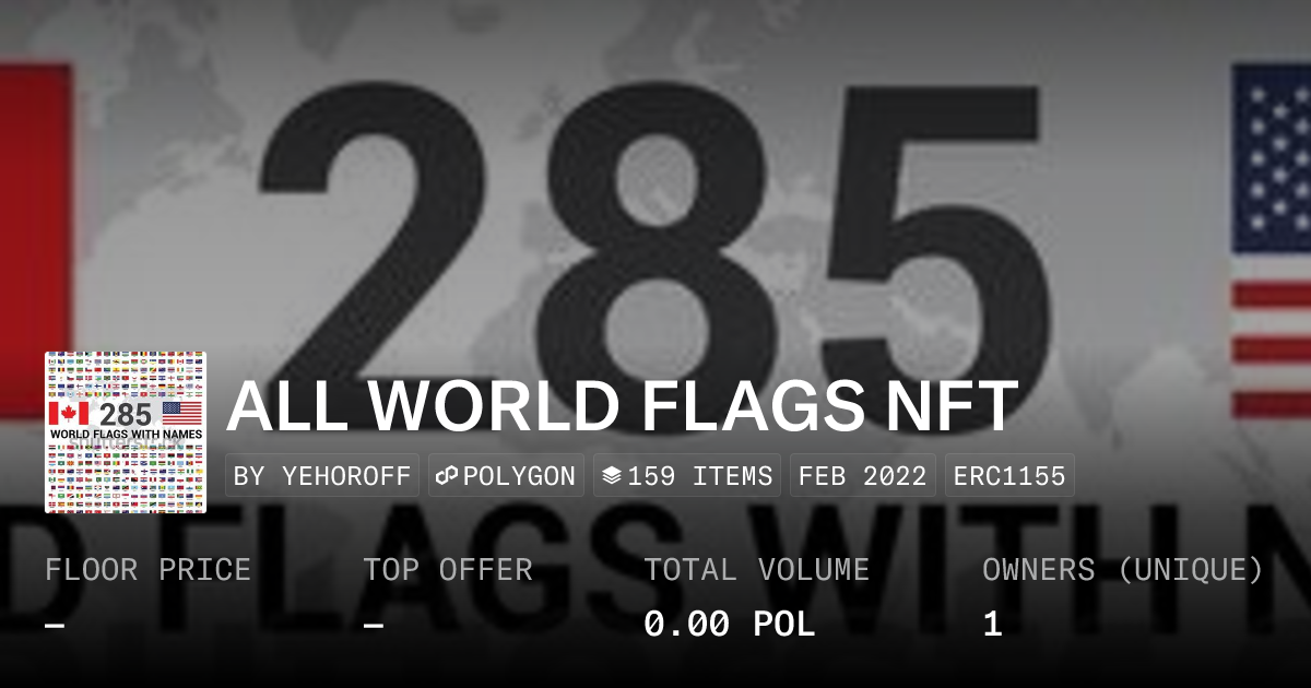 ALL WORLD FLAGS NFT - Collection | OpenSea