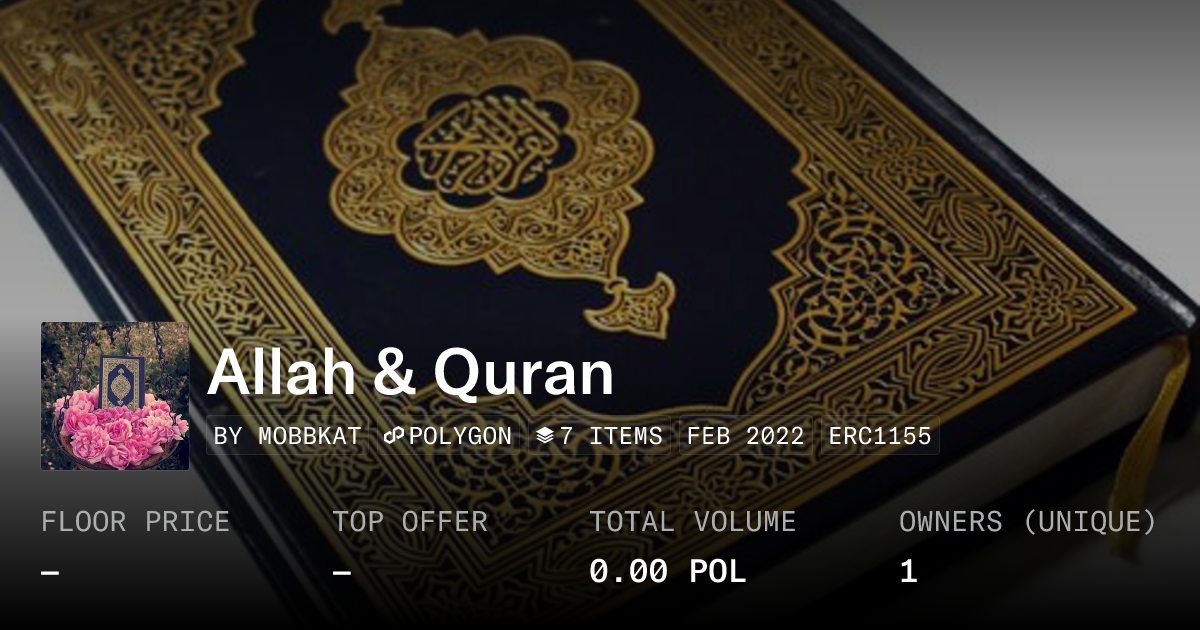 Allah & Quran - Collection | OpenSea