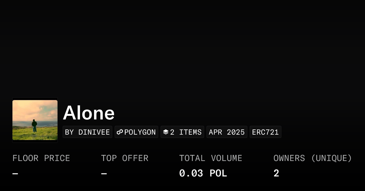 Alone - Collection | OpenSea
