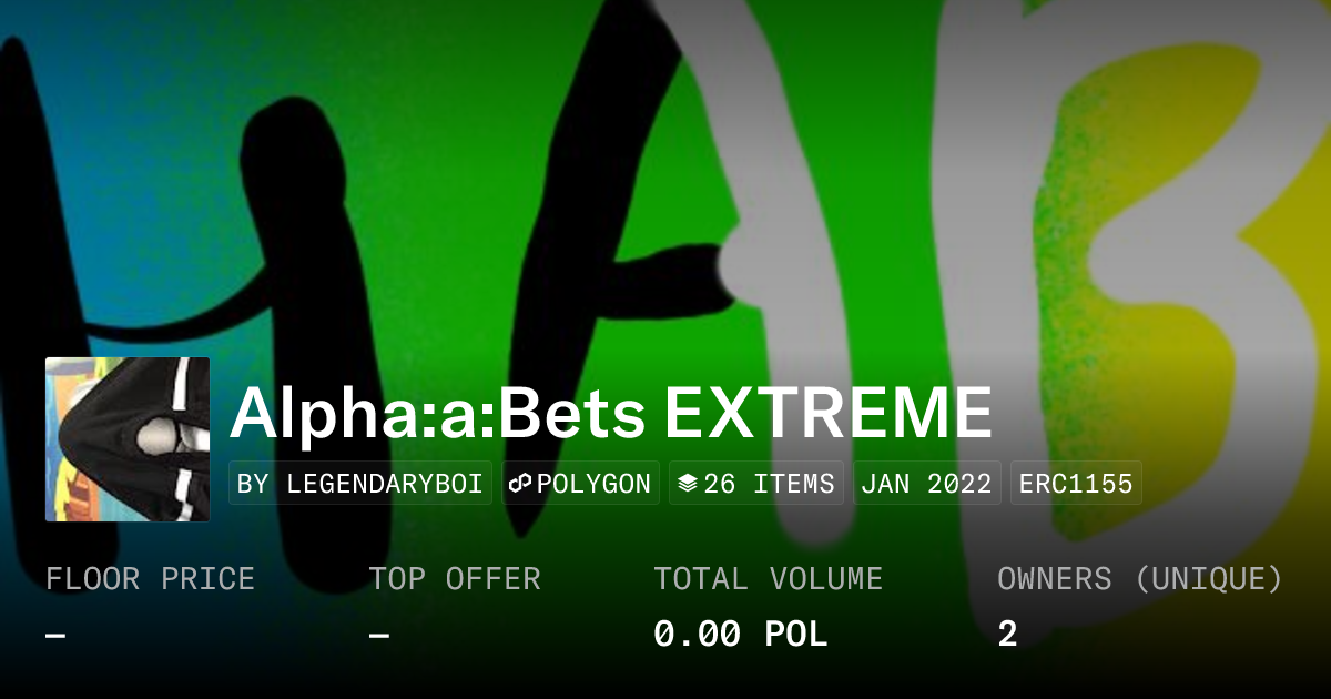 Alpha:a:Bets EXTREME - Collection | OpenSea