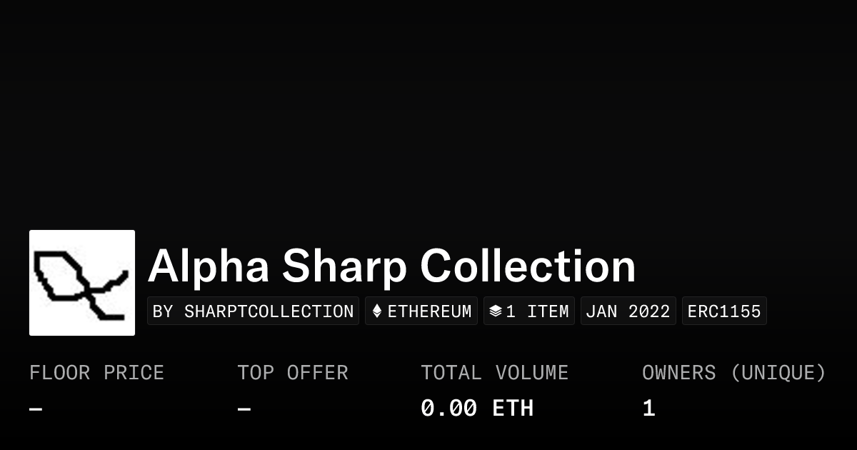 Alpha Sharp Collection - Collection | OpenSea