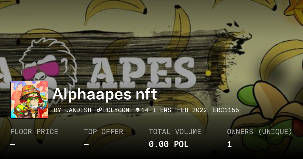 Alphaapes nft - Collection | OpenSea