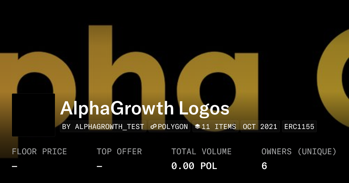 AlphaGrowth Logos - Collection | OpenSea