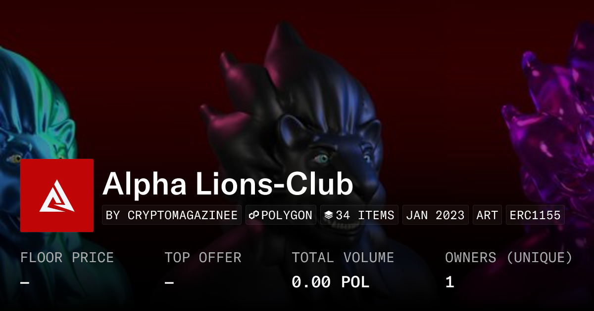 Alpha Lions-Club - Collection | OpenSea