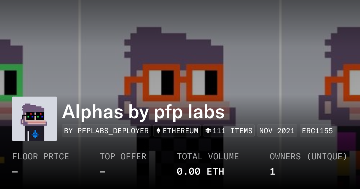 Alphas by pfp labs - Collection | OpenSea