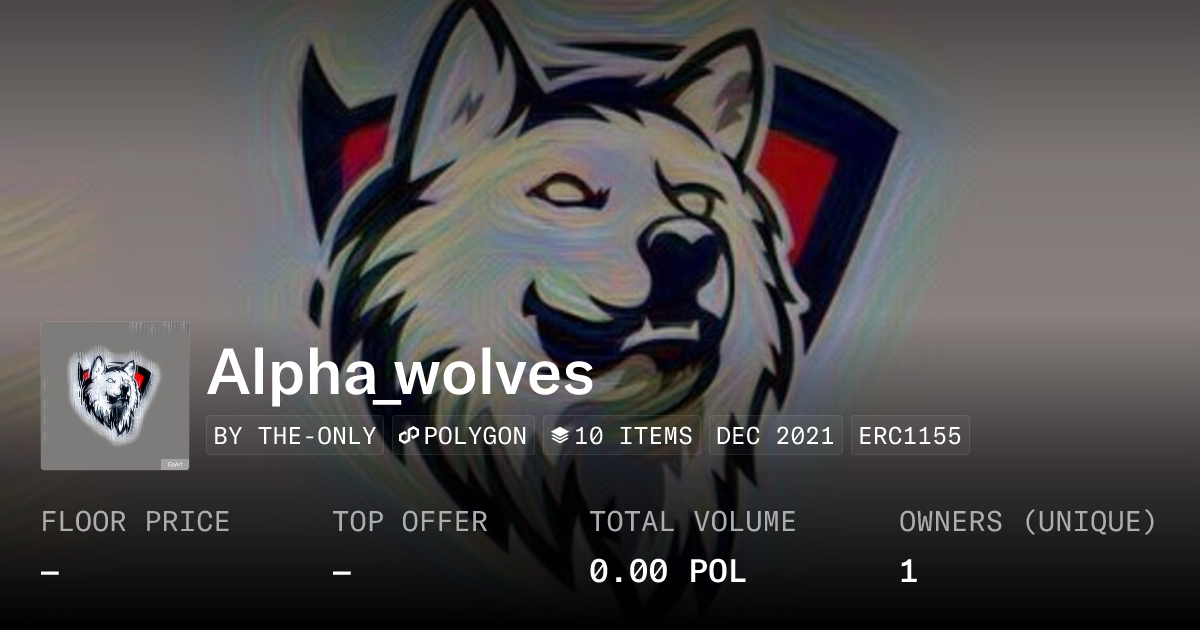 Alpha_wolves - Collection | OpenSea