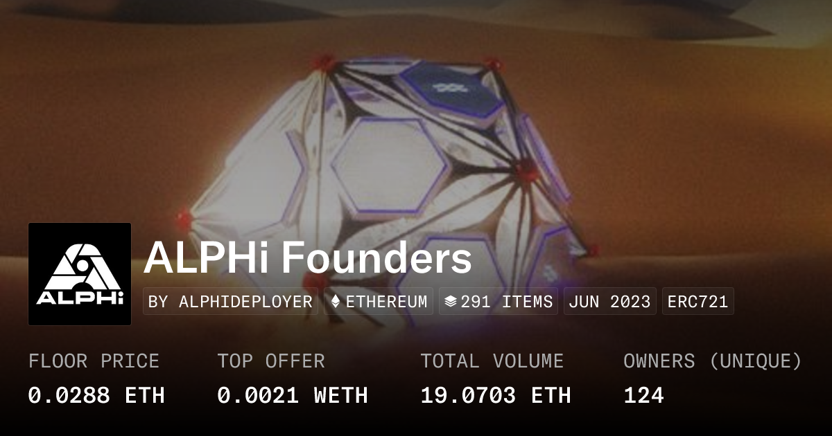ALPHi Founders - Collection | OpenSea