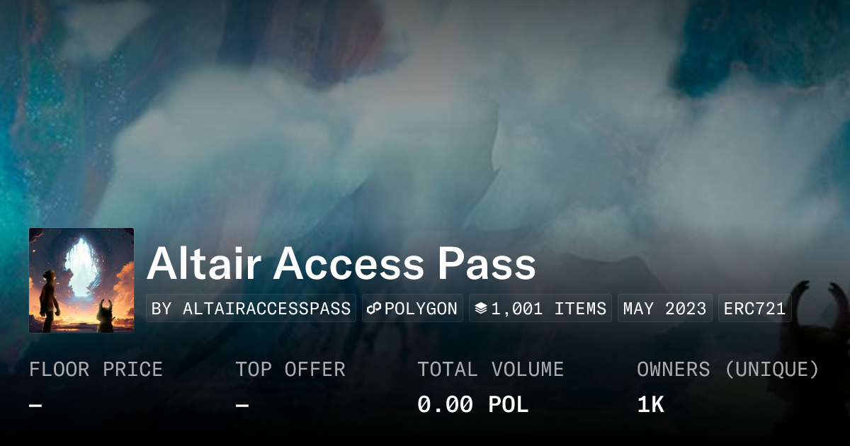 Altair Access Pass - Collection | OpenSea