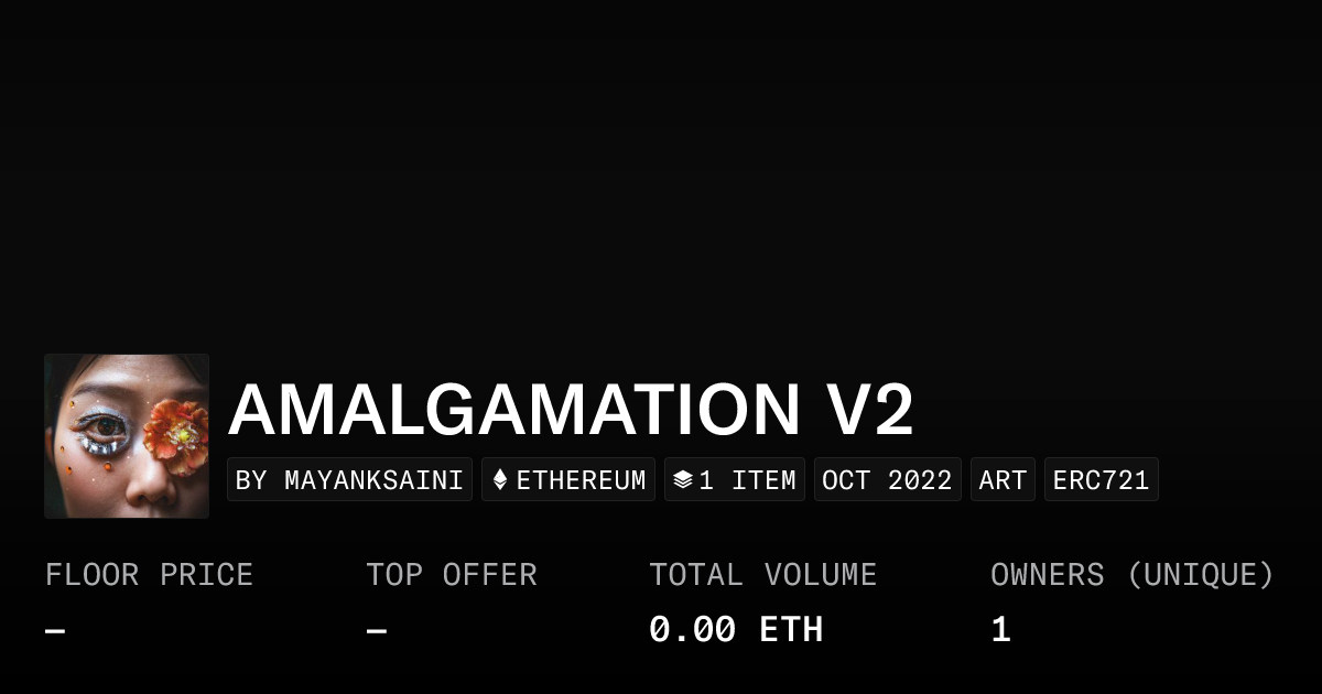 AMALGAMATION V2 - Collection | OpenSea