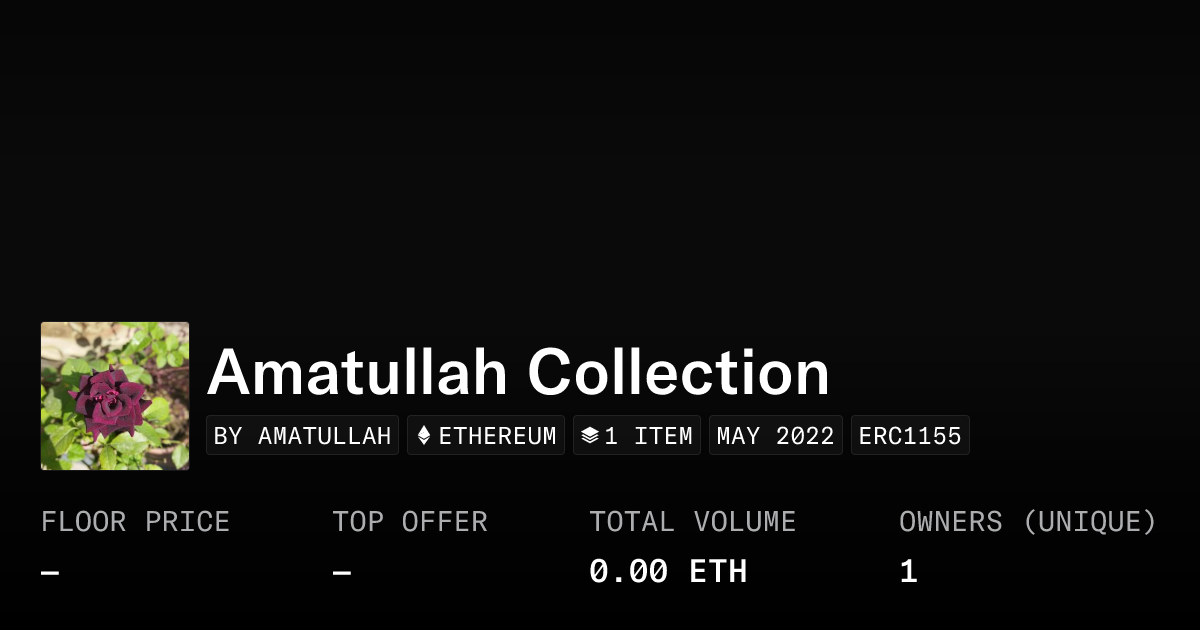 Amatullah Collection - Collection | OpenSea