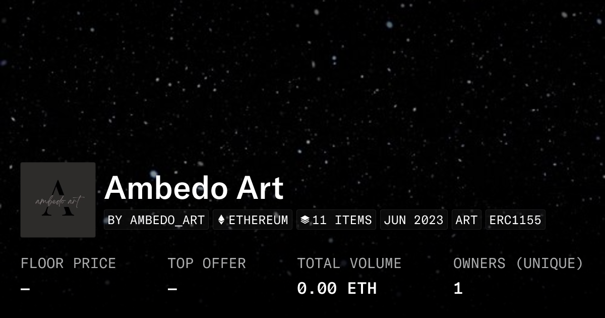 Ambedo Art - Collection | OpenSea