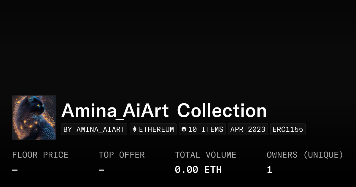 Amina_AiArt Collection - Collection | OpenSea