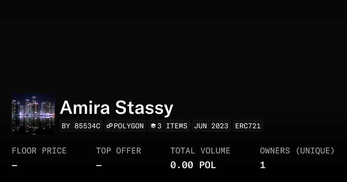 Amira Stassy - Collection | OpenSea